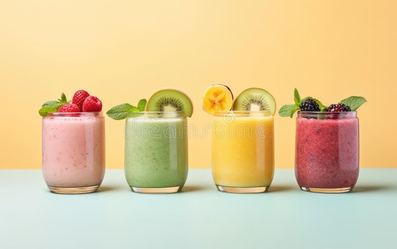 A Rainbow of Refreshing Smoothies: a Colorful Array of Healthy and ...