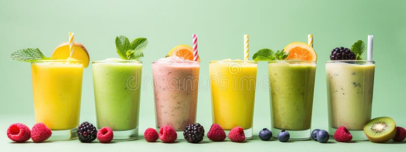 A Rainbow of Refreshing Smoothies: a Colorful Array of Healthy and ...