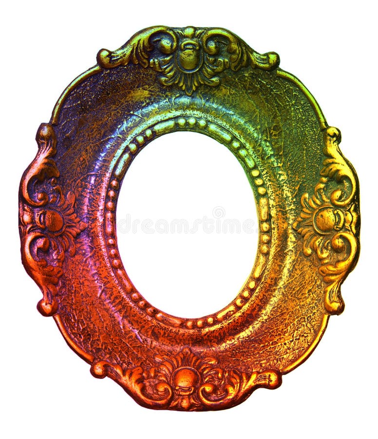 Rainbow Retro Picture Frame Stock Photo - Image of multicolored, colors ...