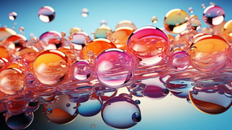 Rainbow Rhapsody: a Mesmerizing Abstract Fusion of Lines and Bubbles ...