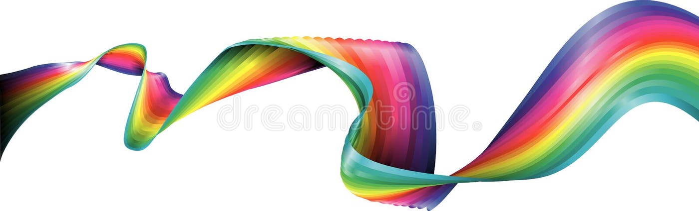 Rainbow Ribbon Stock Illustrations – 38,153 Rainbow Ribbon Stock ...
