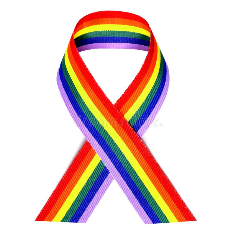 Rainbow ribbon stock image. Image of discrimination, respect - 40331505