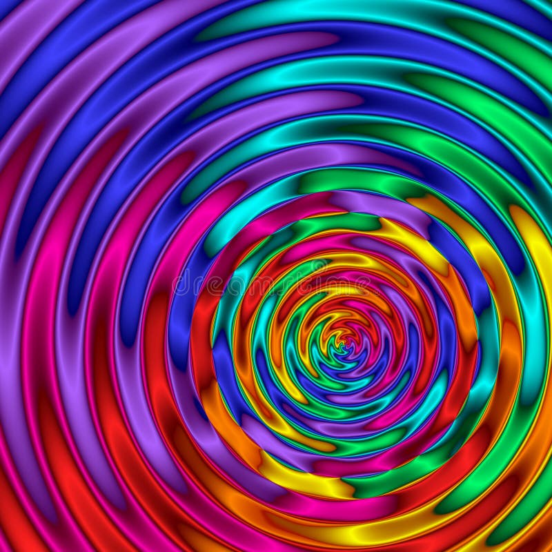 Rainbow Ripples stock illustration. Illustration of shape - 4117359