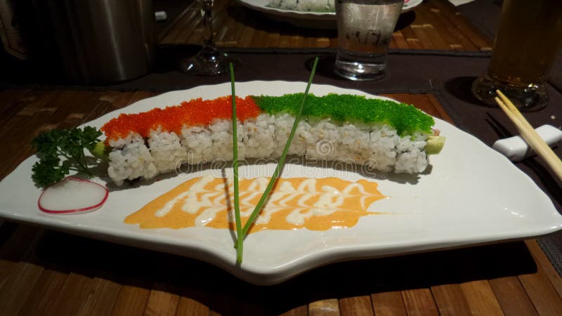 Rainbow Roll stock photo. Image of roll, rainbow, fish - 60691538