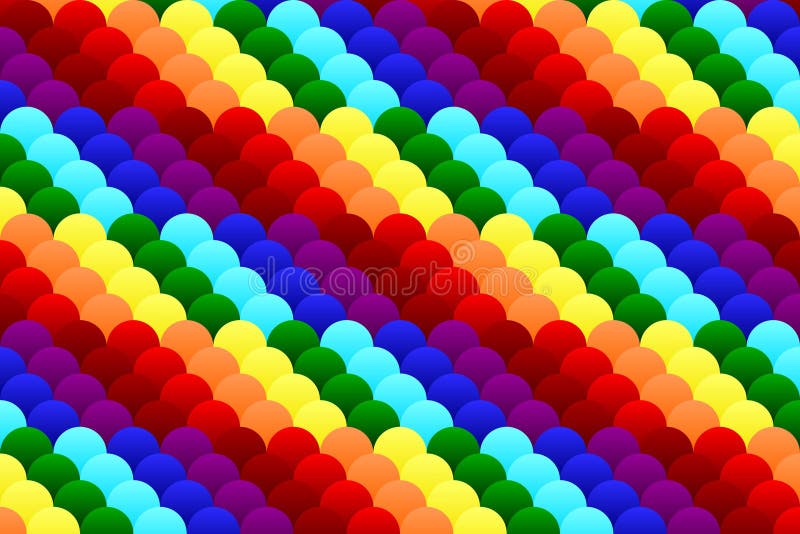 Rainbow Fish Scales Repat Pattern Background Stock Illustration ...