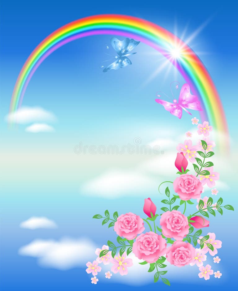 Rainbow Roses Stock Illustrations – 2,700 Rainbow Roses Stock ...