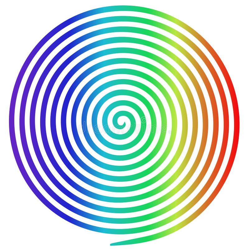 Rainbow Round Abstract Vortex Hypnotic Spiral. Stock Vector ... Rainbow Round Abstract Vortex Hypnotic Spiral. Stock Vector ...