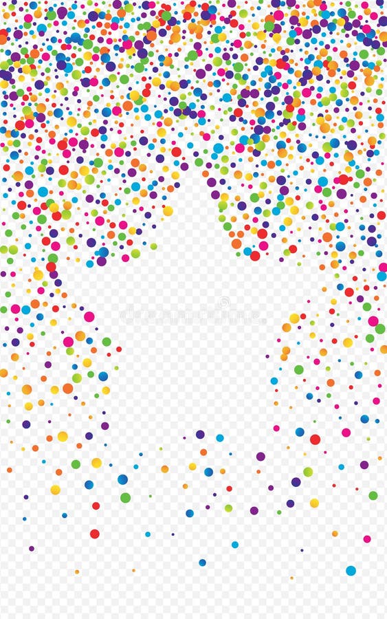 Rainbow Round Invitation Transparent Background. Stock Vector ...