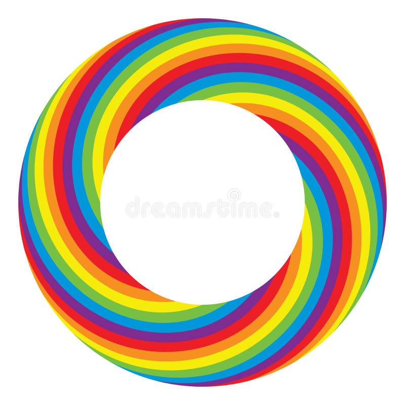 Rainbow Round Wheel Circle, Vector Stock Vector - Illustration of ...