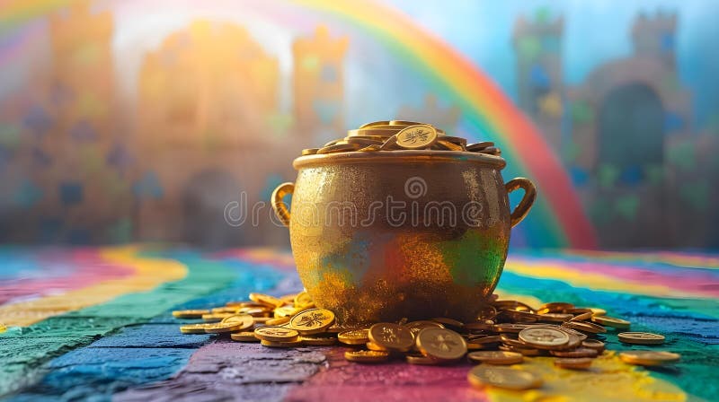 Rainbow S End: a Treasure of Gold. Concept Rainbows, End, Treasure ...
