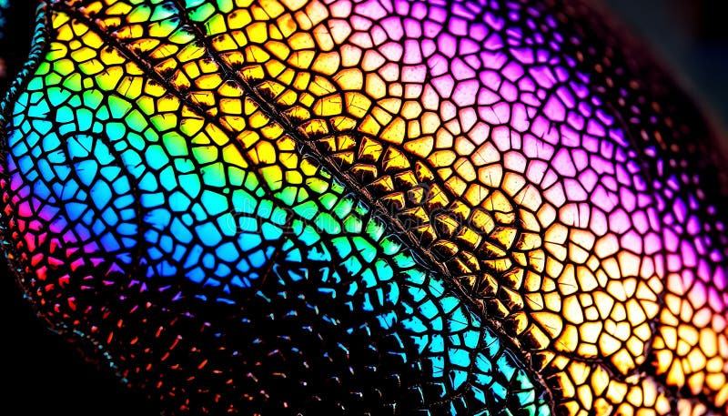 Rainbow Scale Texture Iridescent, Colorful Pattern, Abstract Design ...