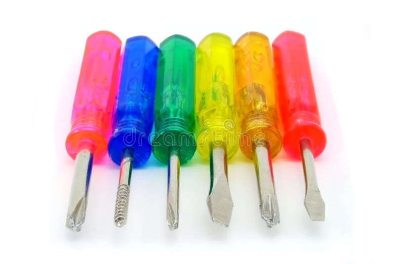 Rainbow Screwdrivers stock photo. Image of color, rainbow - 11091604