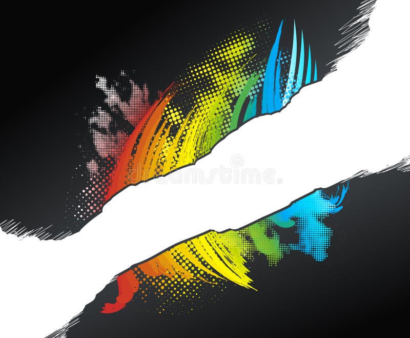 Rainbow scribble crack stock vector. Illustration of backdrop - 6925299