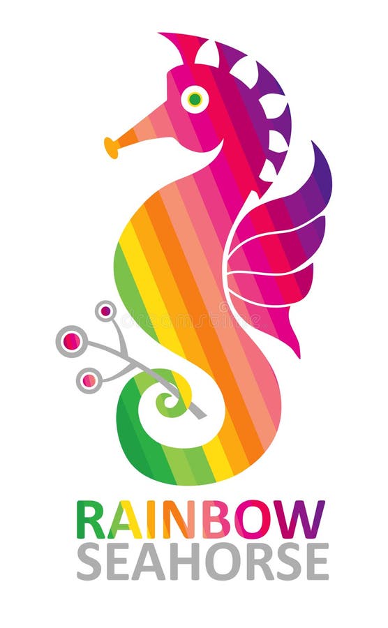 Vector seahorse stock vector. Illustration of logo, aqua - 23100118