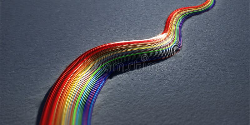 Rainbow Serpent Stunning Art Digital Painting Stock Illustration ...