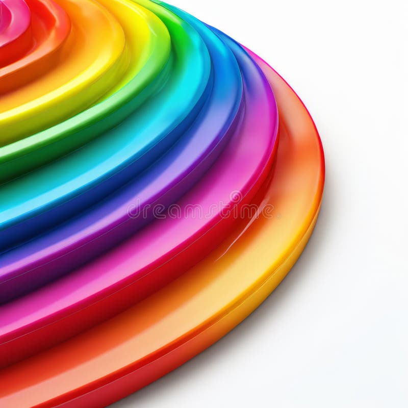 Rainbow Shadow a Shadow Effect with a Rainbow Colored Gradint C Stock ...