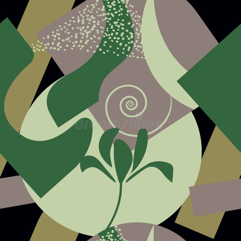 Abstract Seamless Patten Withe Various Lines Andfiguras. Rainbow Shapes ...