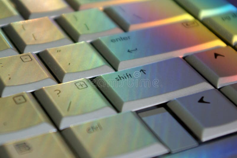 Rainbow Shift Key stock photo. Image of macro, pimped - 5463820