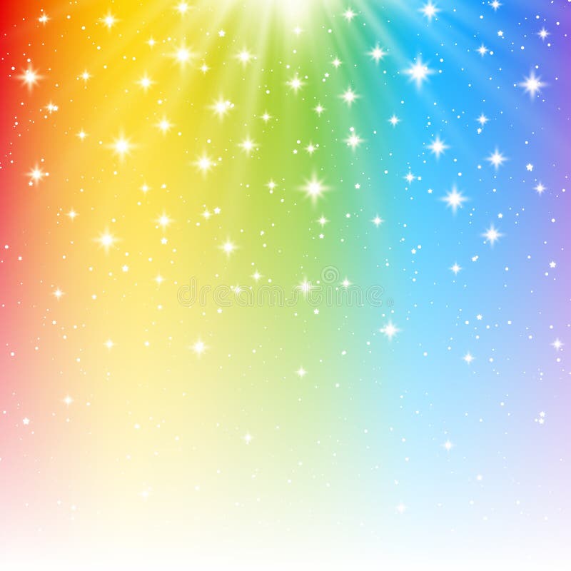 Rainbow Shiny Gradient Design Element on Transparent Background Stock ...