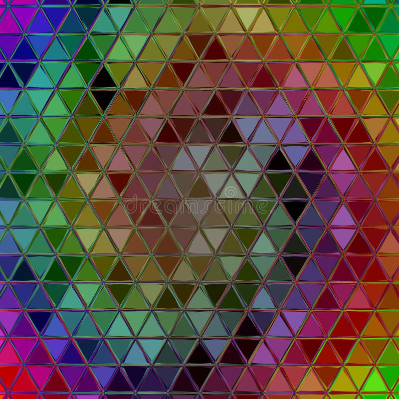 Rainbow Shiny Triangle Tile Design Stock Illustration - Illustration of ...