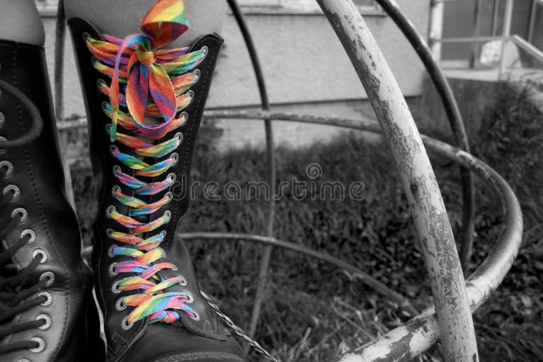 Rainbow shoe-string stock photo. Image of celebration - 18877830