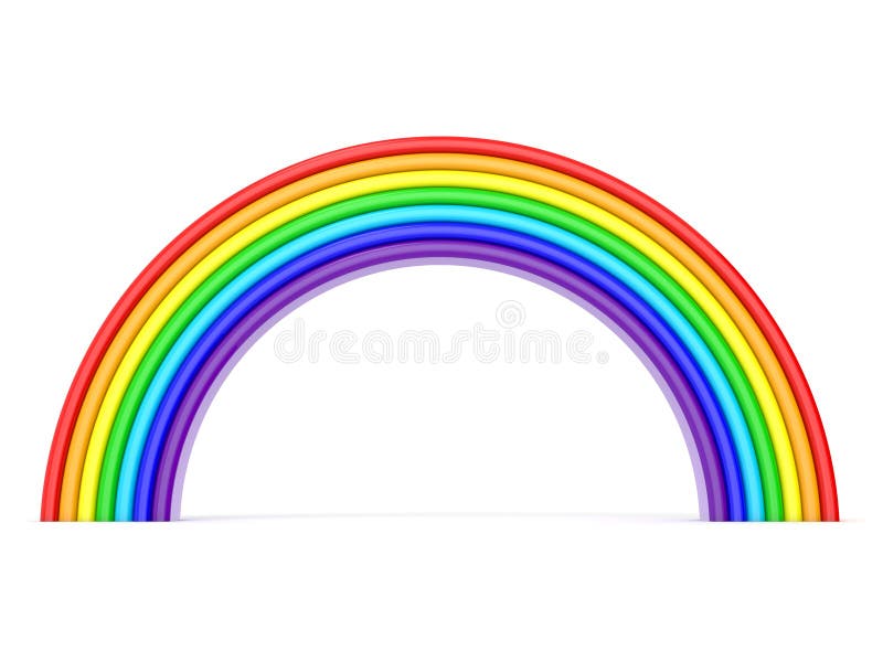 Rainbow. Side view stock illustration. Illustration of design - 65937693