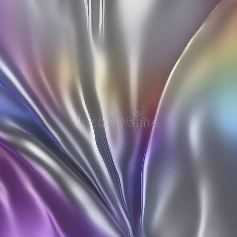 Rainbow and Silver Gradient with Smooth Color Transitions. AI-Generated ...