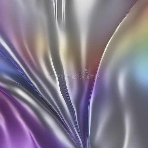 Rainbow and Silver Gradient with Smooth Color Transitions. AI-Generated ...