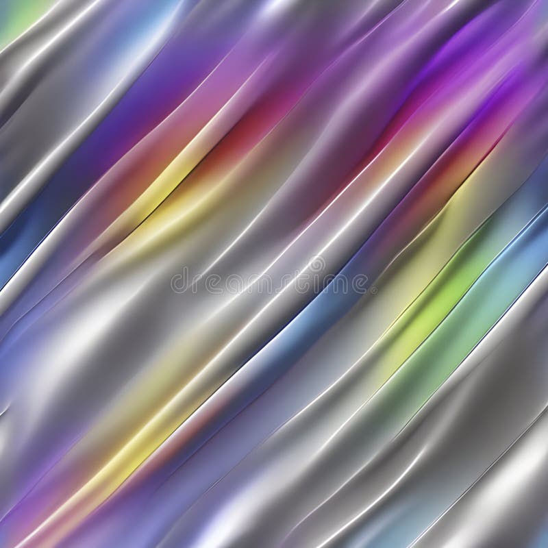 Rainbow and Silver Gradient with Smooth Color Transitions. AI-Generated ...