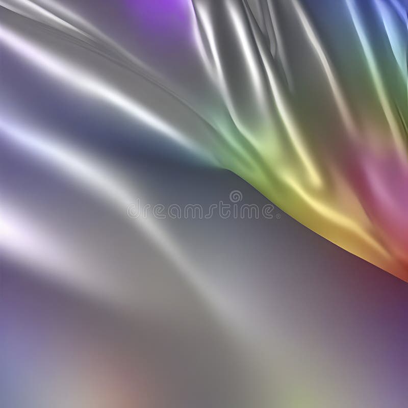 Rainbow and Silver Gradient with Smooth Color Transitions. AI-Generated ...