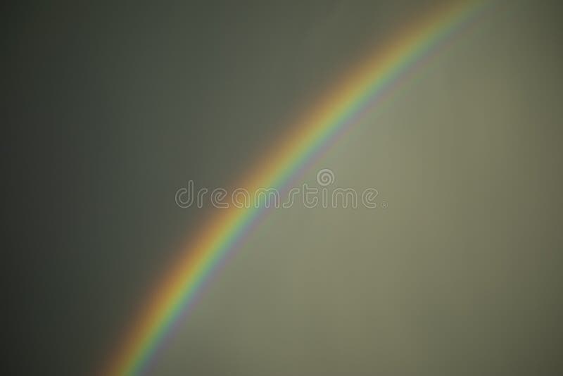 Rainbow in Sky. Atmospheric Phenomenon Stock Photo - Image of gold ...