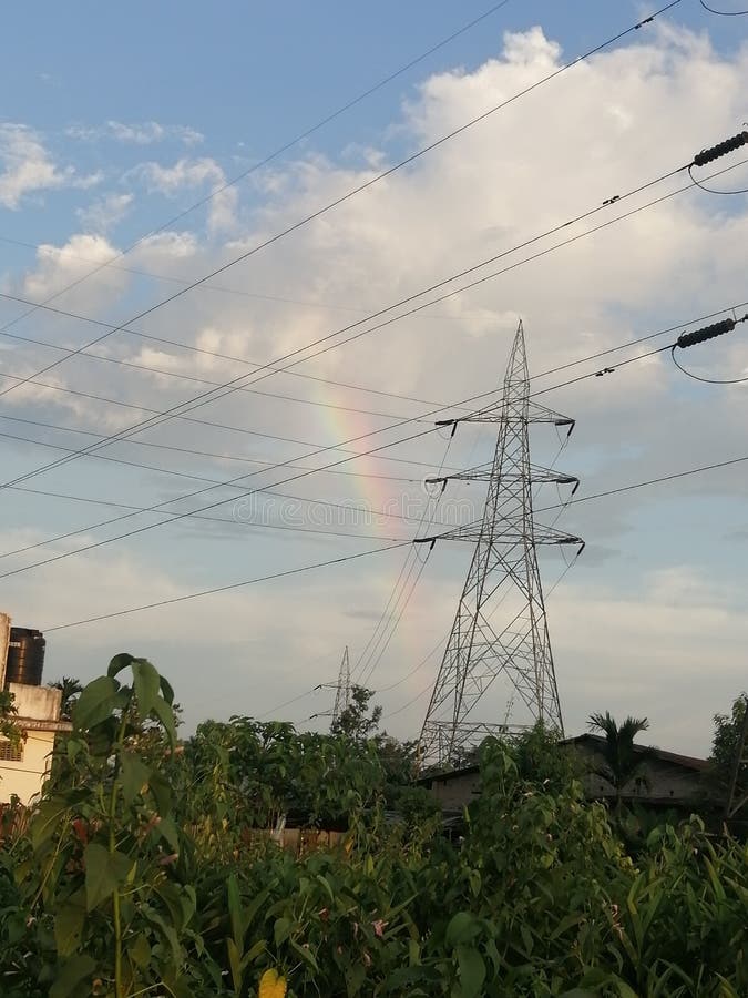 Rainbow stock photo. Image of rain, rainbow, cloud, refraction - 161763982