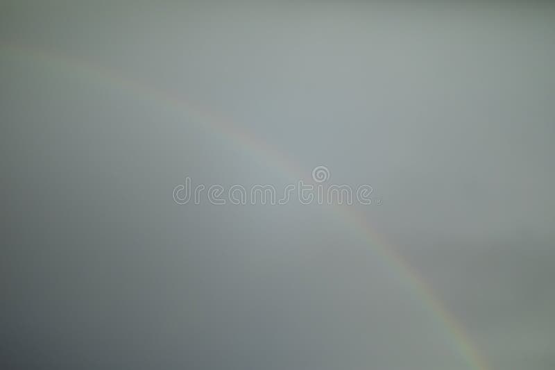 Rainbow in Sky. Faint Glow of Rainbow Stock Image - Image of grey, rain ...