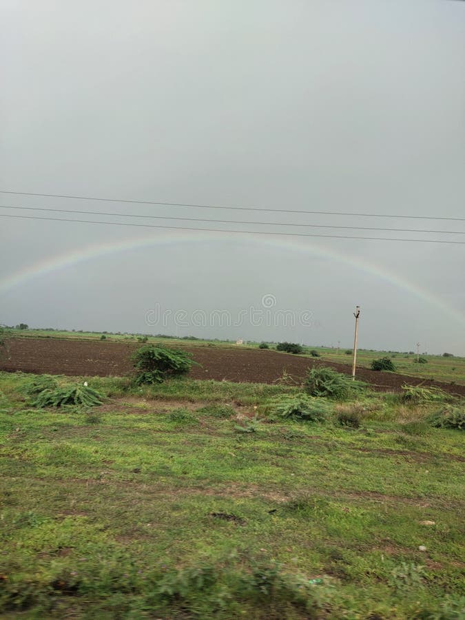 Rainbow in Sky stock photo. Image of morning, morbi - 323894034
