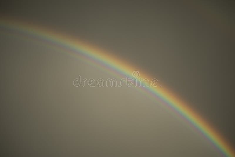 Rainbow in Sky. Refraction of Light. Weather after Rain Stock Image ...