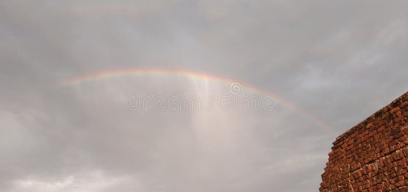 Rainbow in the Sky it& X27;s Beautiful Moments with Seven Colors Stock ...