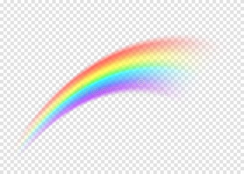 Rainbow Smear on Transparent Background Stock Vector - Illustration of ...