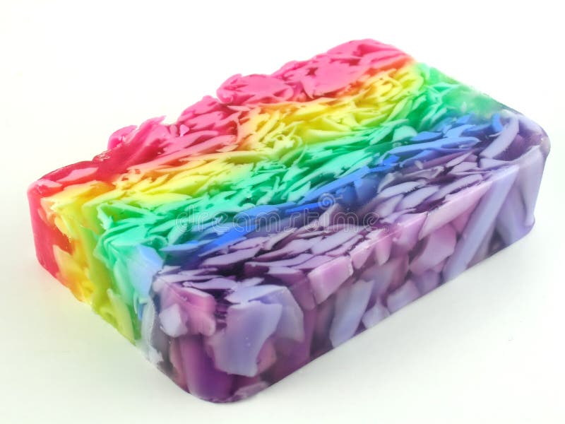 Rainbow soap stock photo. Image of glycerin, green, rainbow - 240282
