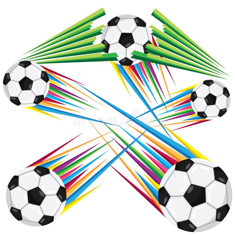 Rainbow Soccer Ball stock vector. Illustration of coloured - 56930760