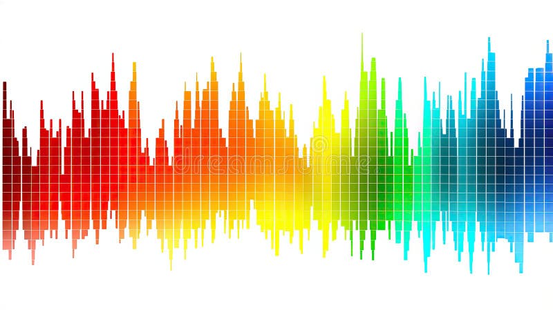 Rainbow Sound Symphony stock illustration. Illustration of symphony ...