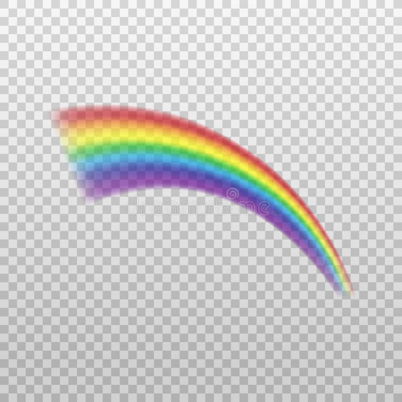 Rainbow Spectrum Colors Arch Mockup Realistic Vector Illustration ...