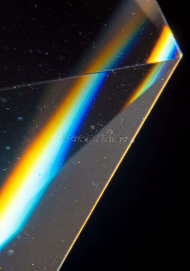 Rainbow Spectrum through a Crystal Prism Stock Illustration ...