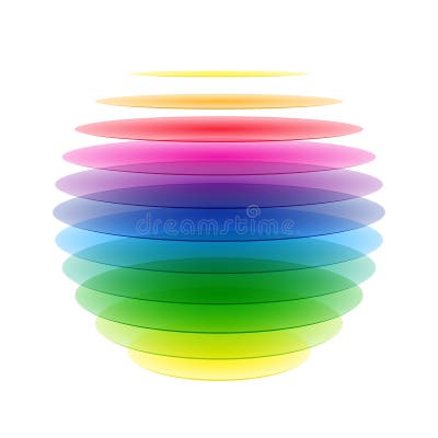 Rainbow sphere stock vector. Illustration of colorful - 27037547