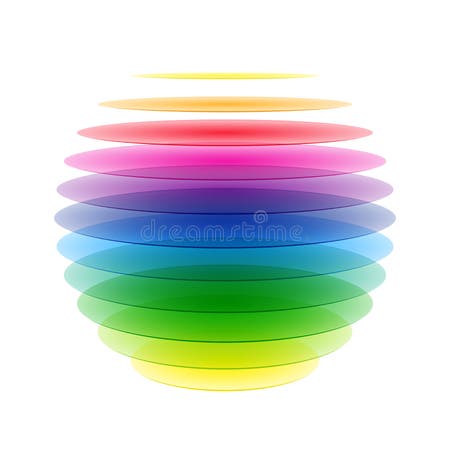 Rainbow sphere stock vector. Illustration of colorful - 27037547