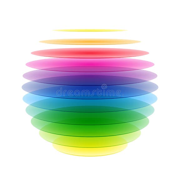 Rainbow sphere stock vector. Illustration of colorful - 27037547
