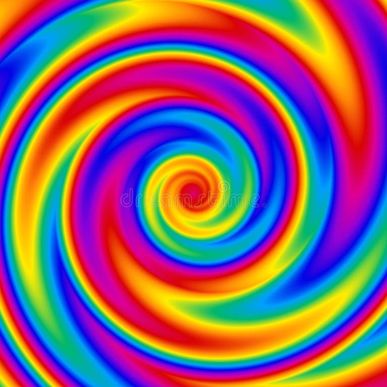 Rainbow Spiral stock illustration. Illustration of round - 5999205