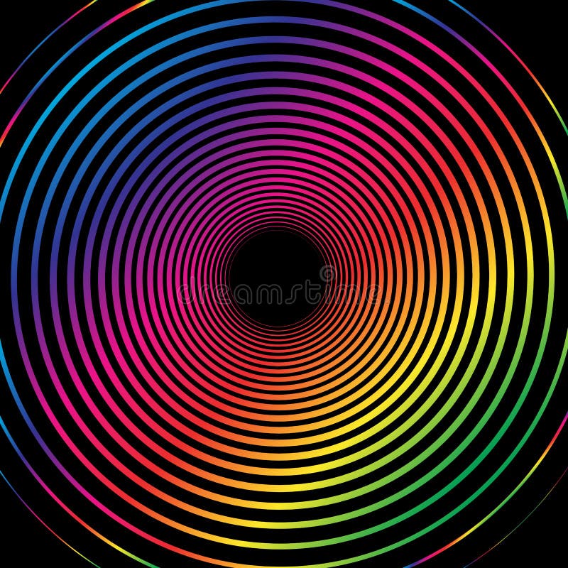 Rainbow Spiral stock vector. Illustration of arts, graphic - 66800626