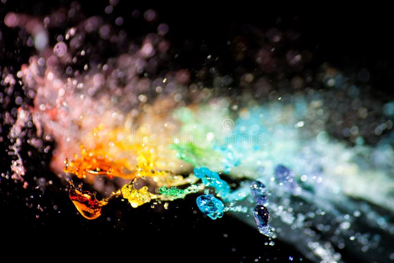 Rainbow Splash Royalty Free Stock Photo - Image: 13180655