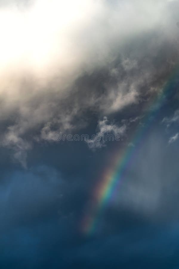 Rainbow on a Spring Day Thanks To the Rain and the Sun Stock Image ...