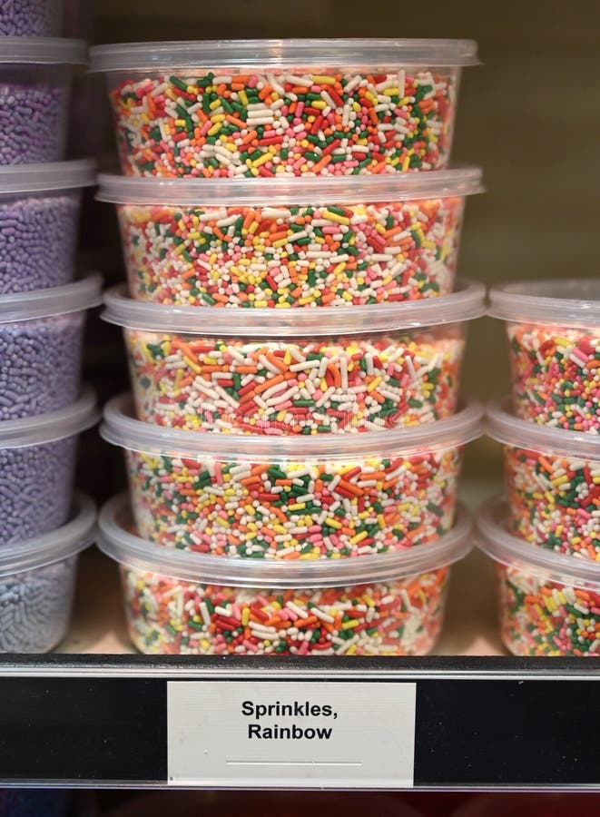 Rainbow Sprinkles stock image. Image of cakes, rainbow - 175988539